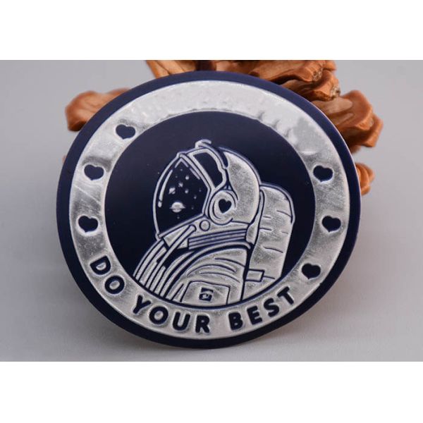 Quality Garment TPU Printed Label With Reflective Silver Logo And Foam for sale