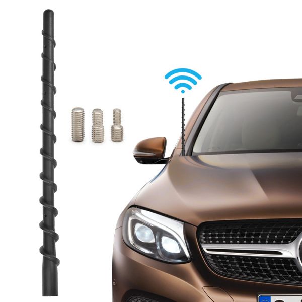 Quality For GM Wash Proof Short Replacement Antenna Spiral Direct Flexible Rubber Antenna with Optimized FM/AM Radio Reception for sale