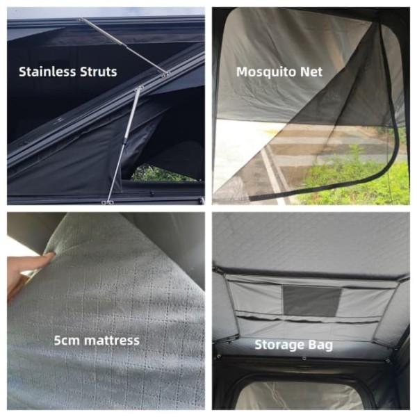 Quality Folding Offroad Automatic Roof Top Tent Hard Shell Camping Tent for sale