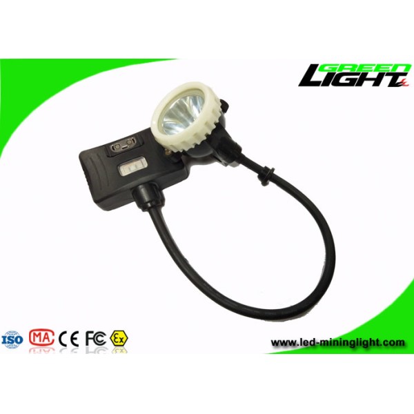 Quality 5.2Ah LED Mining Cap Lights 10000lux Brightness High Beam IP68 With Safety Rope for sale