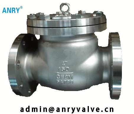 Quality Water Pressure Seal Check Valve SS304 SS316 CF8 CF8M Body Stellite Overlay Disc Swing Check Valve for sale