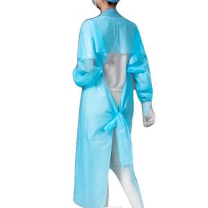 Quality Water Resistant Disposable CPE Gown , Plastic Medical Gowns Breathable for sale