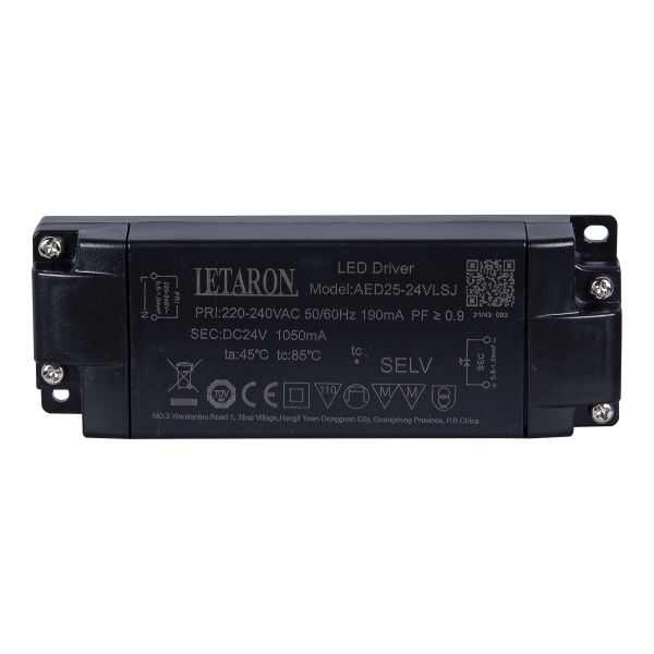 Quality EU IP20 Under Cabinet LED Driver 25W DC12V/24V LED Light Power Supply for sale