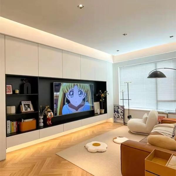 Quality Luxury Stainless Steel Wall TV Cabinet Hotel Hanging for sale