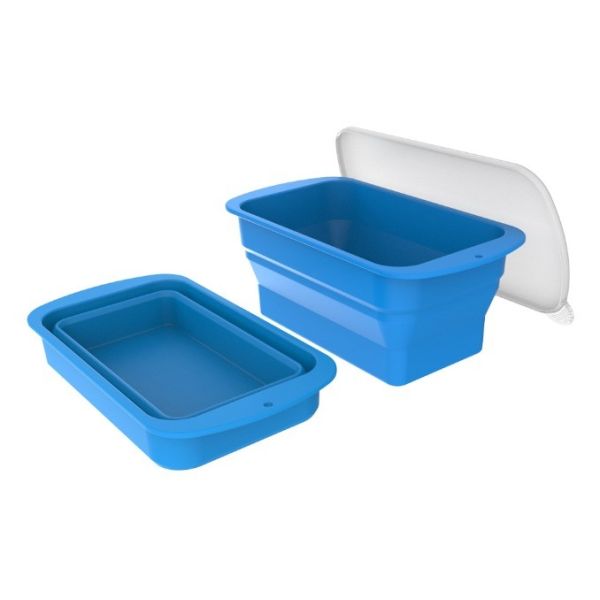 Quality Sustainable Collapsible Ice Cube Tray Extra Large Reusable Silicone Ice Block for sale