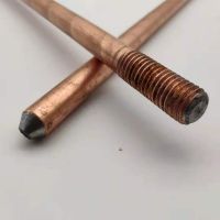 Quality 5/8'' Threaded Copper Clad Earth Rod Hot Tub Grounding Rod for sale