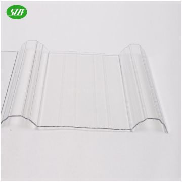 Quality 0.8-3mm Corrugated Transparent Roofing 100% zhengfei UV Virgin Material UV for sale