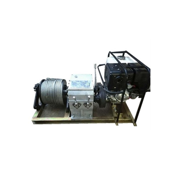 Quality High Efficiency 3 Ton Faster Air Cooling Gasoline Engine Powered Winch , Heavy for sale