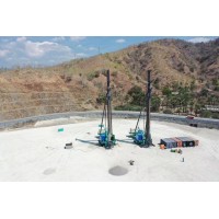 Quality High Exciting Force Electric Vibroflot Matching Crawler Piling Frame Deep for sale