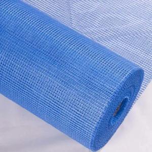 Quality Blue High Strength Alkali Proof EIFS Fiberglass Mesh for sale