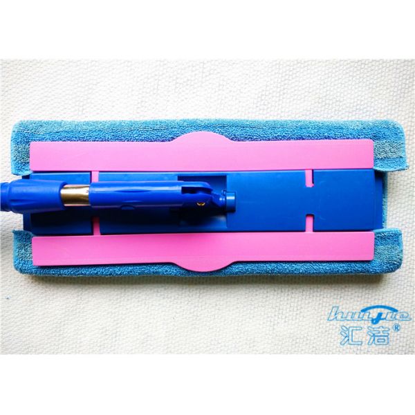 Quality Multi-Functional Replacement Microfiber Wet Towel Mop Pad Blue Foldable for sale