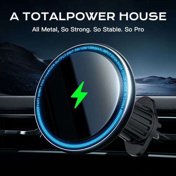 Quality Running Light Wireless Magnetic Car Charger Customizable Flexible Mounting for sale