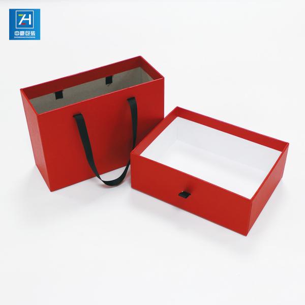 Quality CMYK Printing Debossing Red Spot UV Cardboard Drawer Boxes for sale