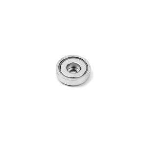 Quality Counterbore Hole NdFeB Pot Magnet D16MM /- 0 Tolerance Nickel-plated Ni-Cu-Ni for sale