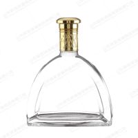 Quality OEM/ODM Acceptable High Borosilicate Glass Bottle For 800ml 1000ml Gin Vodka Rum for sale