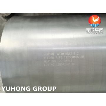 Quality ASTM B862 / ASME SB862 Gr. 2 / UNS R50400 Titanium Alloy Welded Pipe ERW Pipe for sale