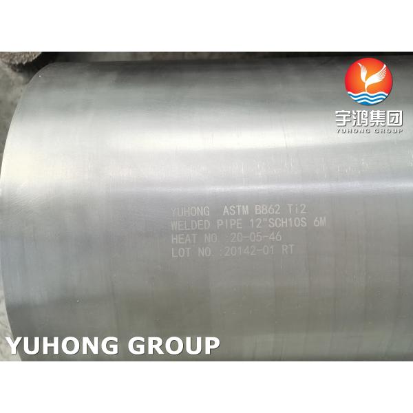 Quality ASTM B862 Ti2 Titanium Alloy Welded Pipe For Chemical Processing for sale