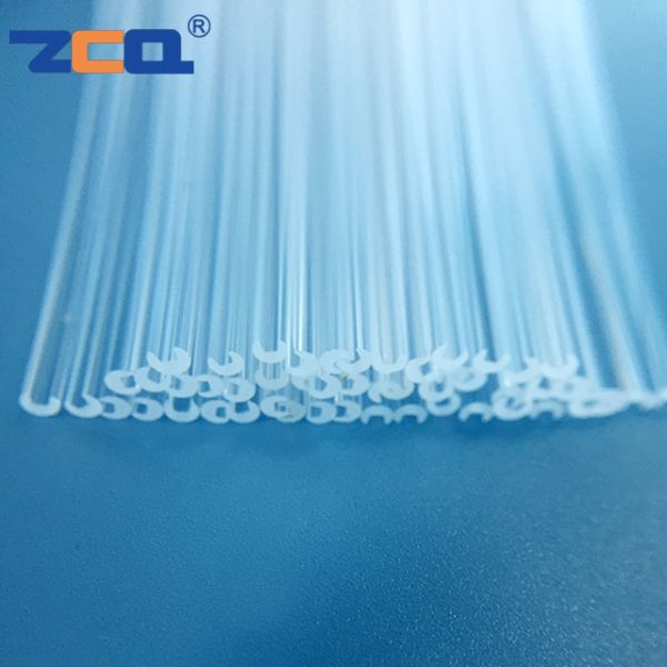 Quality Grooved Quartz Glass Rod Customize Cutting Moulding Processing for sale