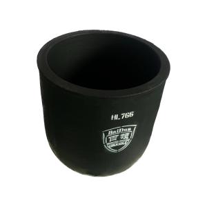 Quality Black Round Sic Crucible Oxidation Resistant Large Crucible For Melting Aluminum for sale