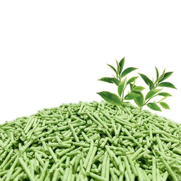 Quality Deodorizing Green Tea Cat Litter Dust Free Fast Clumping Kitty Litter Tofu Strip for sale