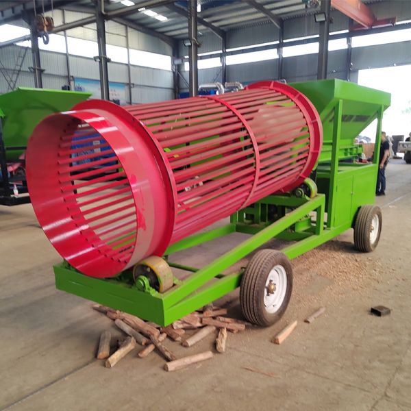 Quality High Capacity Circular Trommel Rotary Drum Screen Separator with Two Vibration for sale