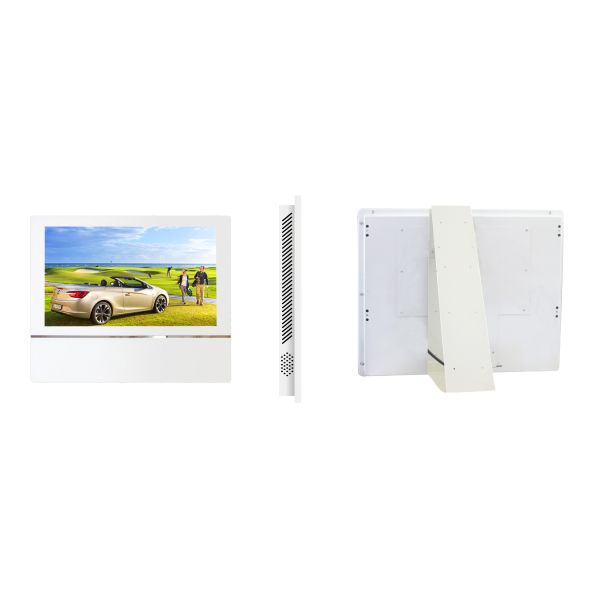 Quality White Super Slim Wall Mounted Digital Signage Indoor LCD Advertising Display for sale