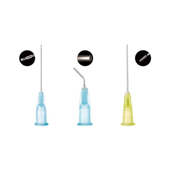 Quality Dental irrigation needle tip multi color for cleaning wounds 25g 27 g 30gTip End-Closed Side Hole for sale