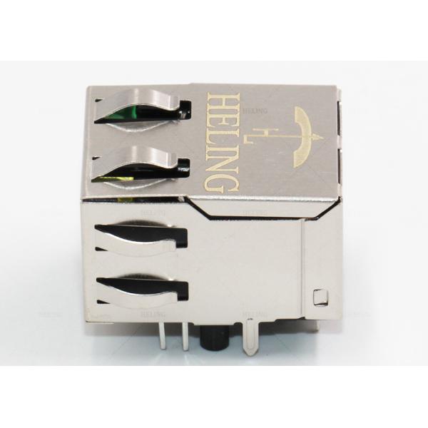 Quality 1 x 1 Shielded RJ45 Magnetic Jack 30 U" / 50 U" Gold Plating Contact Terminal for sale
