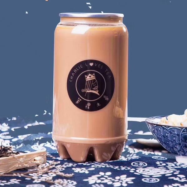 Quality Customized PET Coffee Juice 350ml Plastic Beverage Bottles for sale