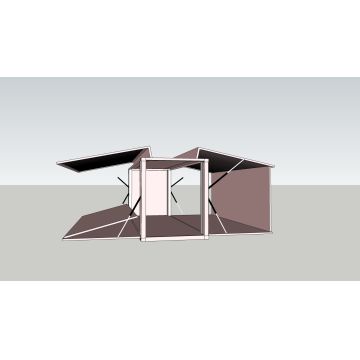 Quality 40ft Custom Single Side Expansion Twin Cabin Container House Green Building for sale