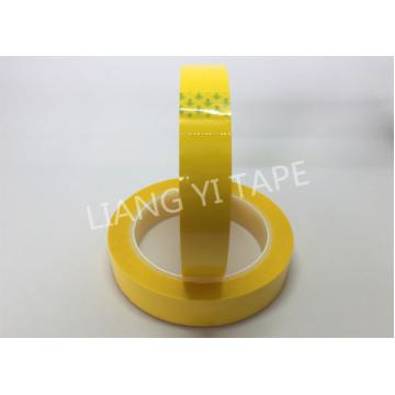 Quality SGS 66m Length Yellow Polyester Film backing Adhesive Insulation Tape for sale