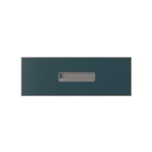 Quality ENF Certified Teal PVC Drawer Front Panel With Recessed Handle Eco Friendly MDF for sale