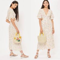 Quality Summer Boho Style V neck Sexy Dress Floral Dress Long Midi for sale