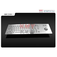 Quality 304 Stainless Steel Industrial Keyboard With Trackball 400×124mm for sale