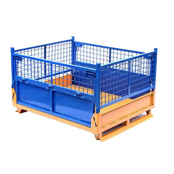 Quality 1000L/H Wire Mesh Steel Storage Cage Galvanized Stackable Pallet Cages for sale