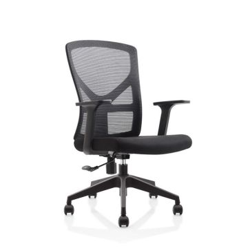 Quality Gray Swivel Mesh Back Office Chair With Lumbar Support And Armrest for sale