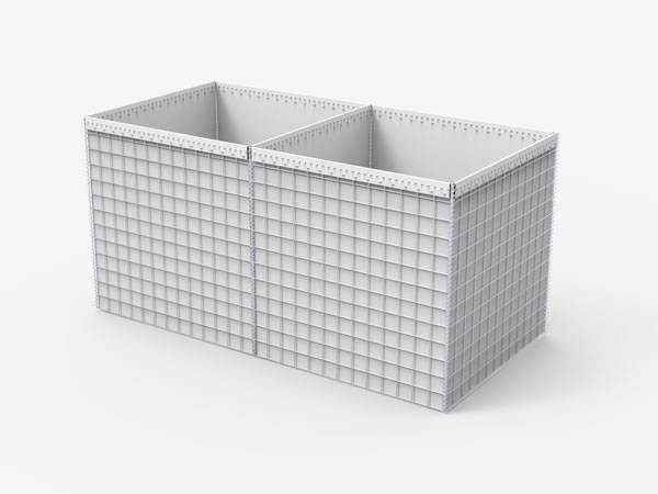 Quality Military Use Hesco Bastion Barrier System Square Hole Shape Easy Assembly for sale