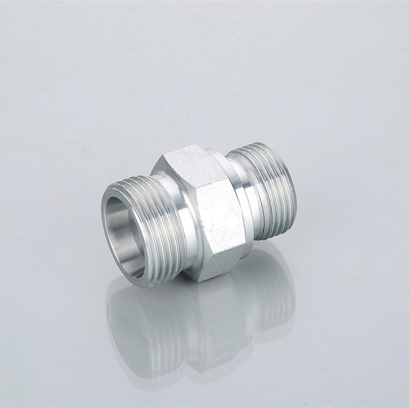 Hydraulic Tube Fitting Metric Thread with Captive Seal Metric Male Double Hex Nipple 1cm-Wd 1dm-Wd