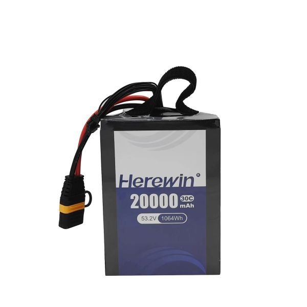 Quality Herewin 14S Drone Battery 20000mah 53.2V 30C Sprayer UAV Battery for sale
