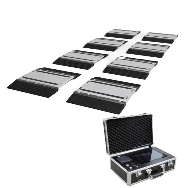 Quality Highway Portable Truck Weighbridge Weight Scale with 2 Axle Pads and 220v Power for sale