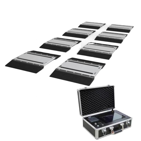 Quality Highway Portable Truck Weighbridge Weight Scale with 2 Axle Pads and 220v Power Supply for sale
