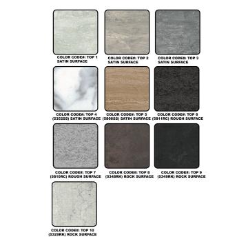 Quality HPL Topped Tempered Glass Dining Table 1.7 Meter Powder Coating Finish for sale