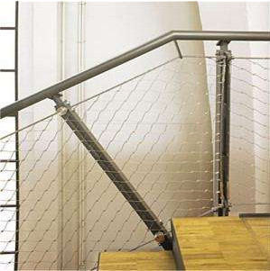 Quality 2.0Mm Stainless Steel Wire Rope Mesh Fencing For Stair Mesh Black Oxide for sale
