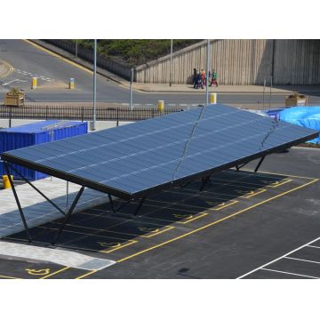 Quality Q345 6063 Solar Parking Lot , Frameless Panel Open Ground PV Mounting Systems for sale