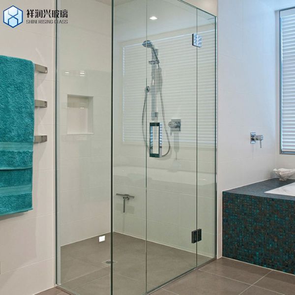 Quality Bathroom 6mm Tempered Small Shower Screen Silver Pivot Shower Door for Customization for sale