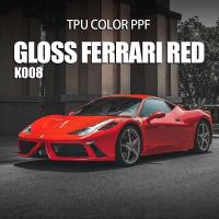 Quality K008 Gloss Ferrari Red High Quality TPU Color Car Paint Protection Film for sale