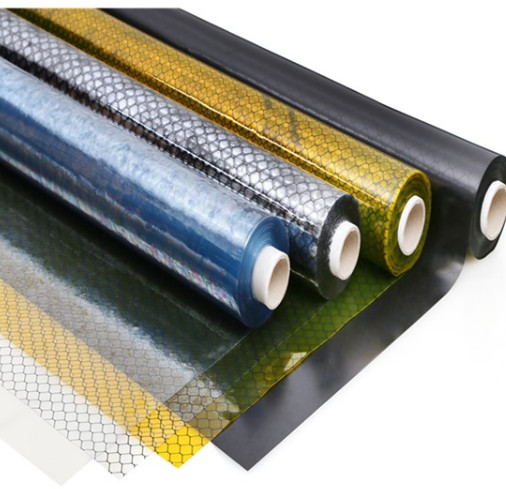 Quality Softwall Vinyl Anti Static Curtains Grid ESD Rubber Mat Clear Size 1.37M X 30M for sale