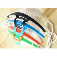 Quality Lightweight Plastic Clear Mouth Shield Visor With Elastic Bands Dust Proof for sale