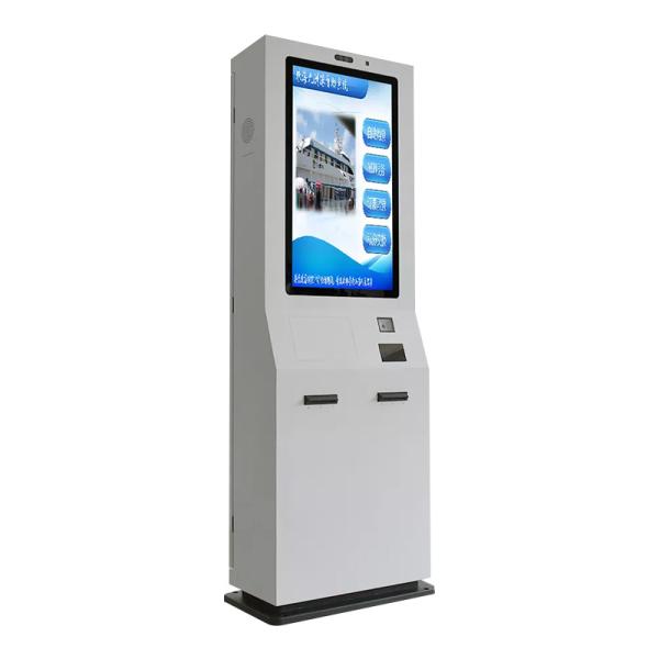 Quality Queue Ticketing Receipt Printer Self Payment Kiosk Card Dispenser Machine 32 Inch Touch Screen for sale
