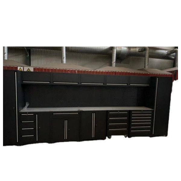 Quality Full Garage Tool Box Drawer Workbench with Customized Stainless Steel Handles Cabinet for sale
